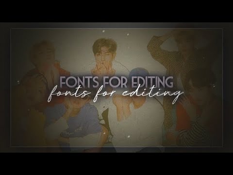 popular editing fonts - YouTube