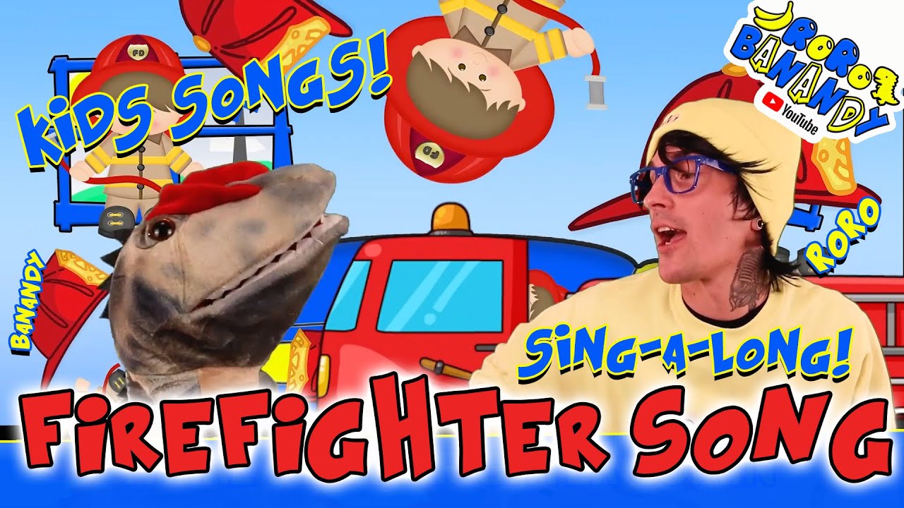 RORO BANANDY | FIREFIGHTER SONG | Kids Songs | Sing-Along | Kids Music ...