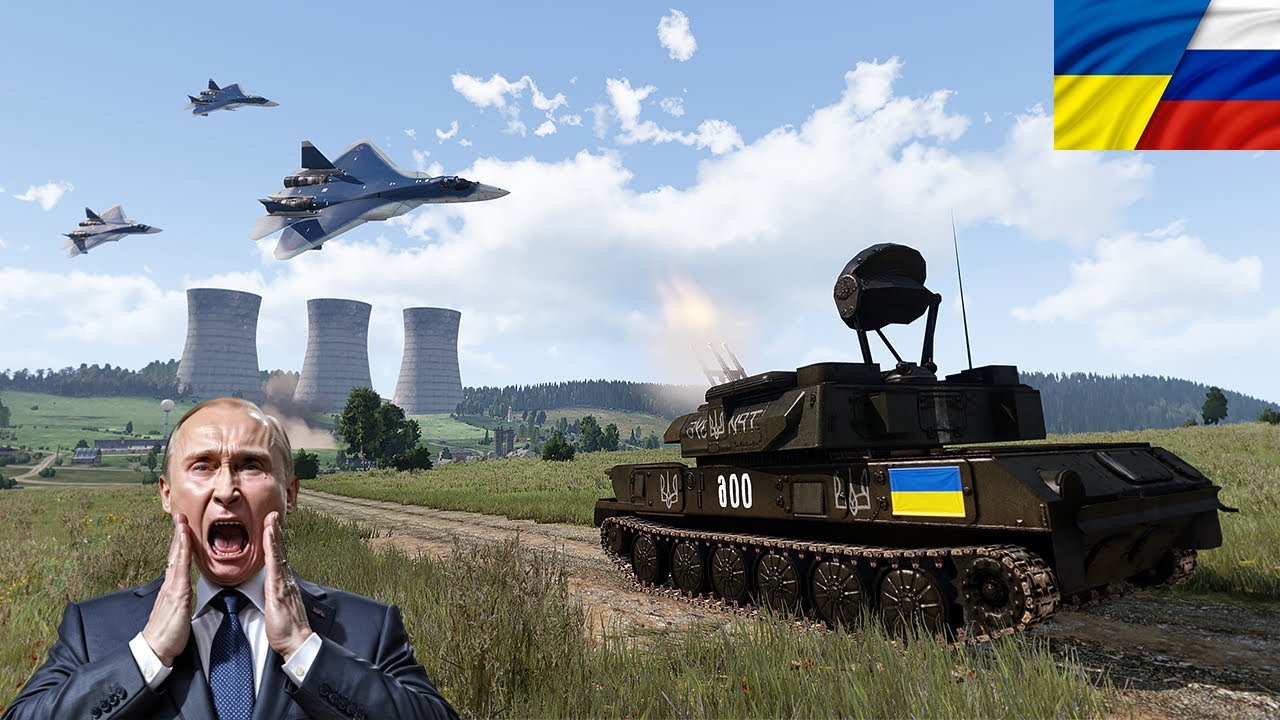 Russian High-Tech Fighter Jets VS Ukrainian Old Anti-Aircraft Tanks ...