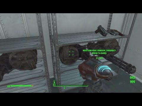 The nuke minigun Fallout 4 - YouTube