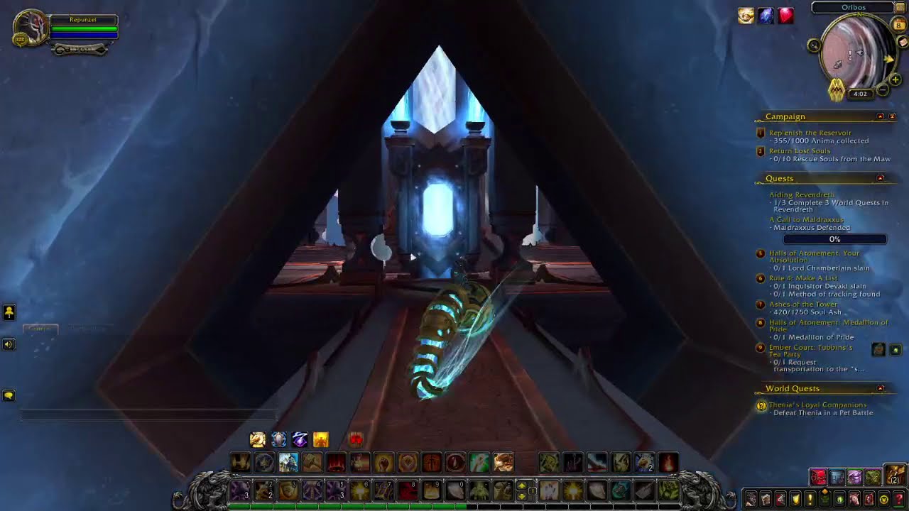 How to get to Oribos from Bastion - YouTube