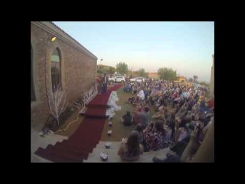 Aimeé le Roux en Jesse Harvey se aankoms by Potchefstroom Gimnasium se ...