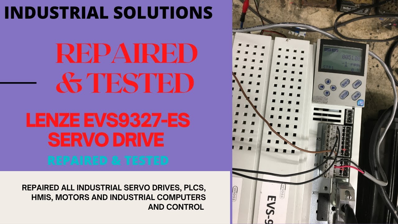 LENZE EVS9327-ES SERVO DRIVE ***REPAIRED & TESTED*** FAULT: NO OUTPUT ...