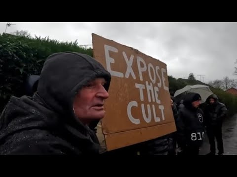 WHAT ARE THEY HIDING? EXPOSE THE CULT in CREWE! ☠️☠️ #cult #religiouscult #robotdog #crewe 