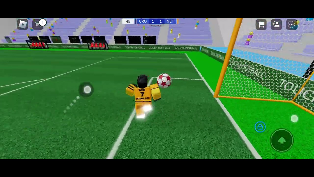 Roblox 'Touch Football' part 7- me SCORE 2 GOALSS - YouTube