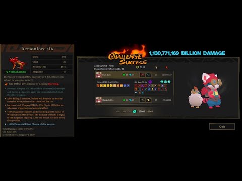 Gunfire Reborn RE8 Nona 1 billion damage full game - YouTube