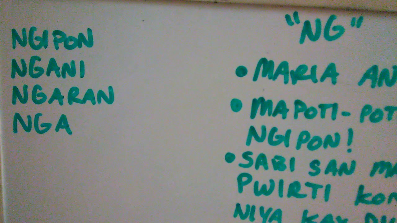 Let's Learn Masbateño Visayan - An Litra NG - YouTube