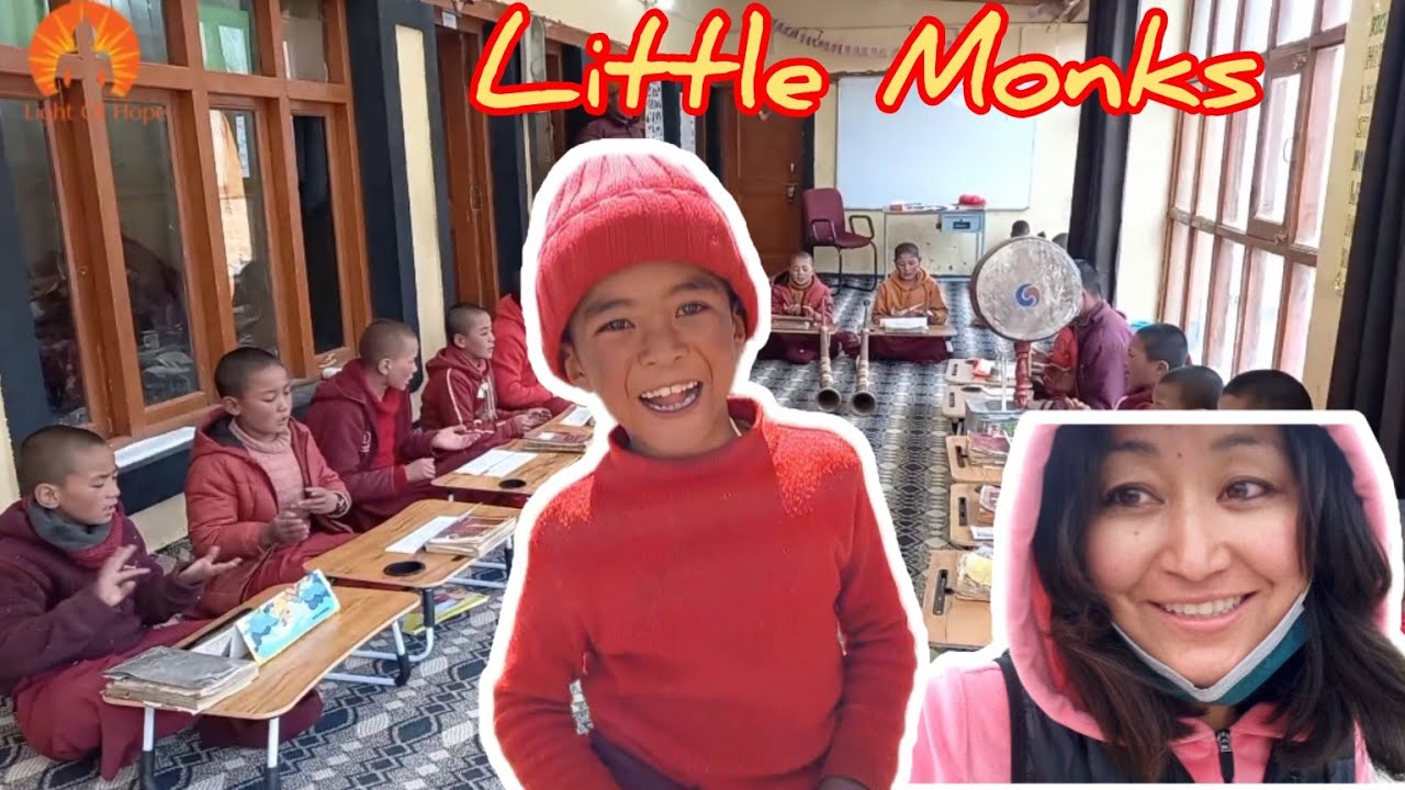 Inside The Shachukul Monastery School ⛩ || Little Monks || EP 02 #rewa ...