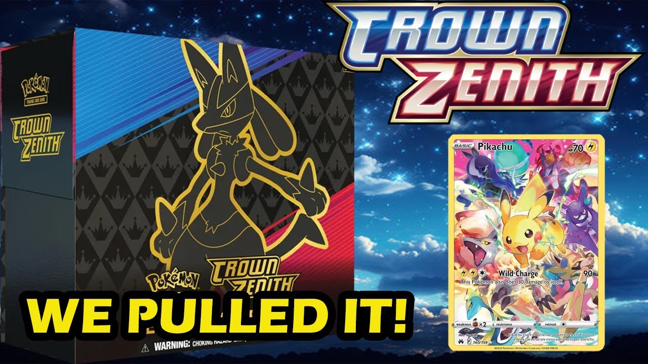 Over 100% Hit Rate!? Crown Zenith Pokemon Card Opening - YouTube
