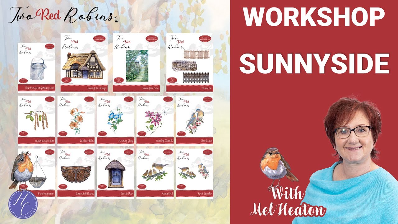 Sunnyside Workshop | Mel Heaton | Two Red Robins | Highlight Crafts ...