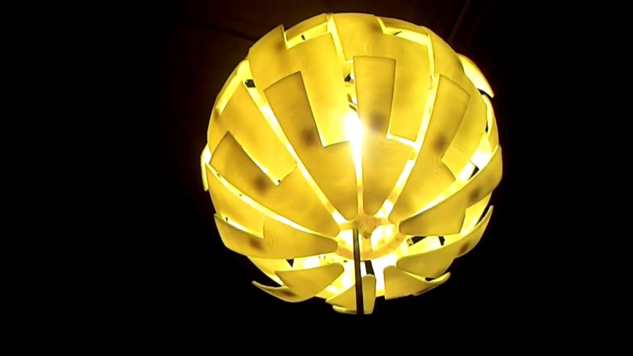 printed supernova IKEA lamp - YouTube