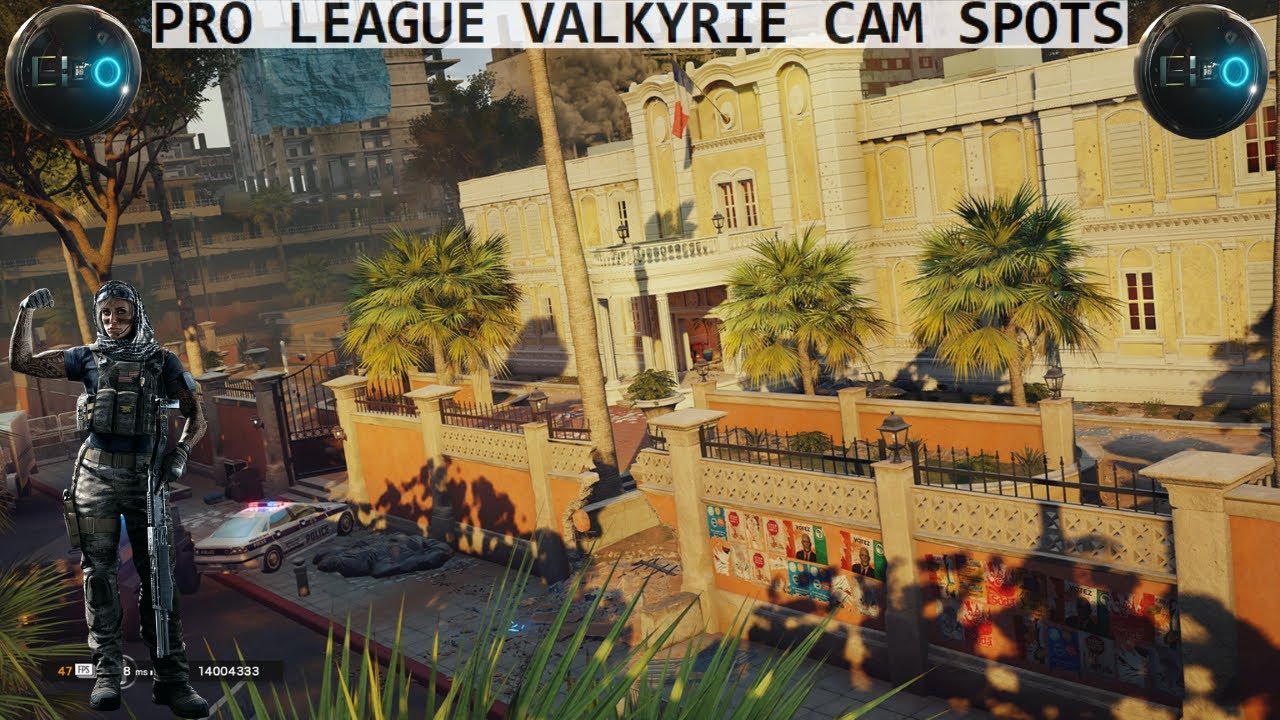 PRO LEAGUE VALKYRIE CAM SPOTS ON CONSULATE - RAINBOW SIX SIEGE - YouTube