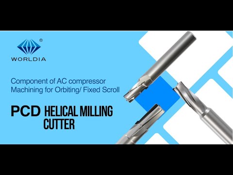 PCD Helical Milling Cutter: the ideal for finishing and roughing orbiting and fixed scrolls ...