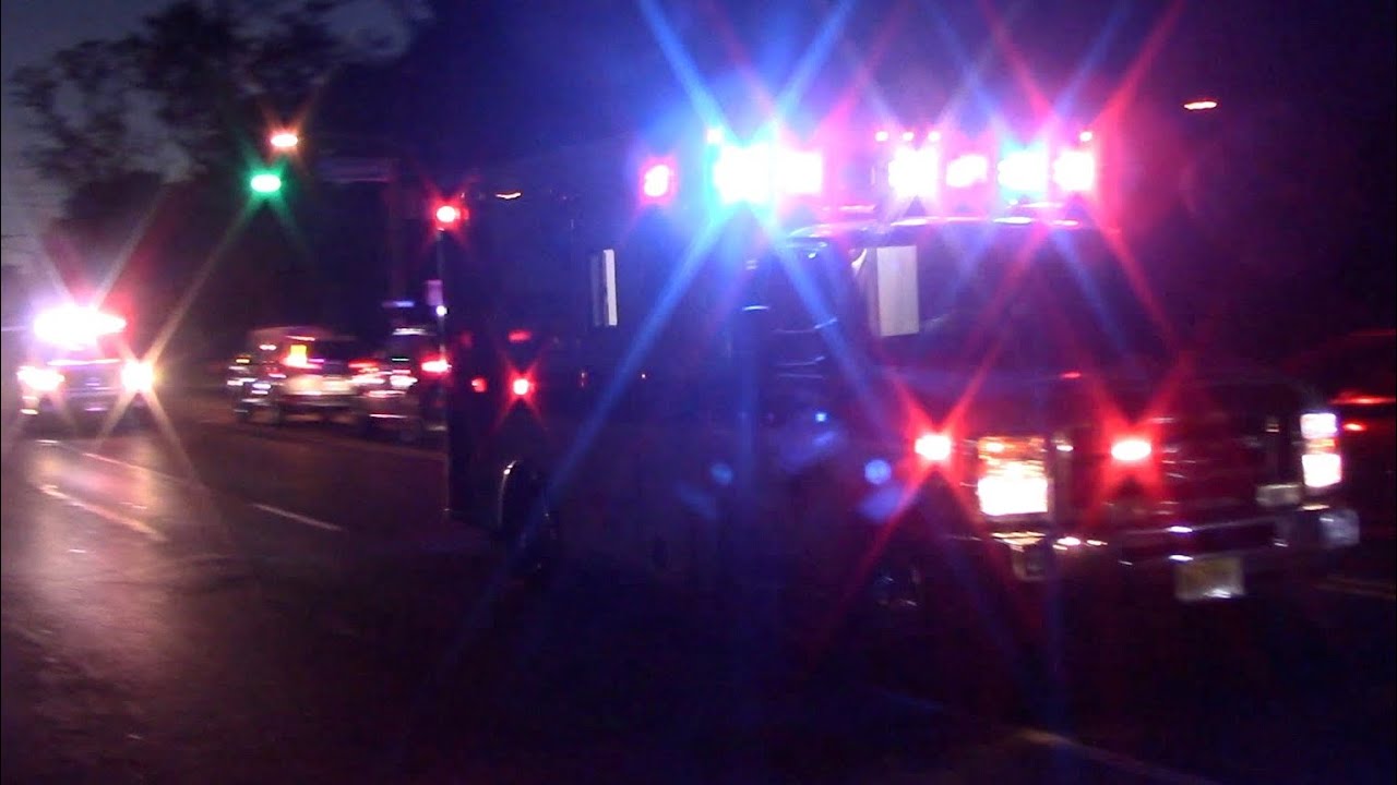 Tinton Falls EMS Ambulance 36-2-60 And RWJ EMS ALS Unit 523 Responding ...
