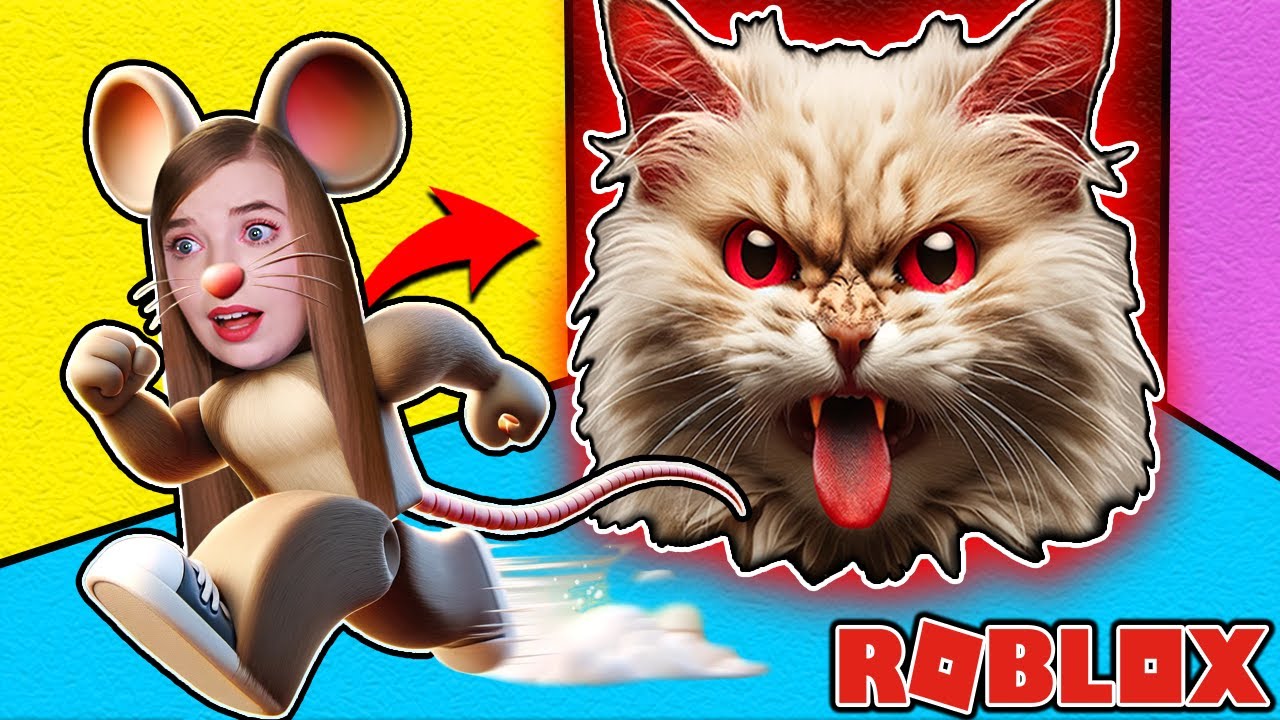 Uciekam Przed Strasznym Kotem 🐱 Roblox Escape Bleh Cat - YouTube