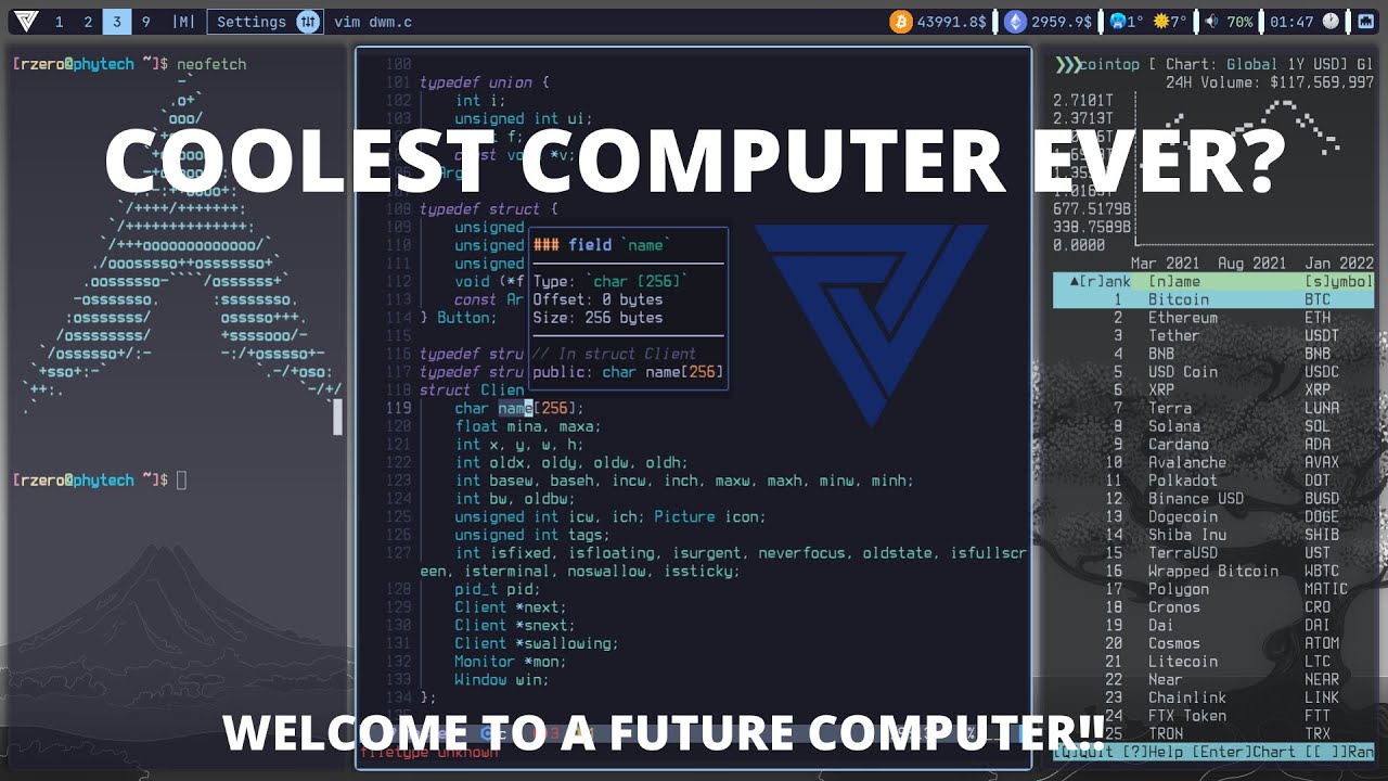 Coolest Computer Ever? phyOS, an Arch based linux distro! - YouTube