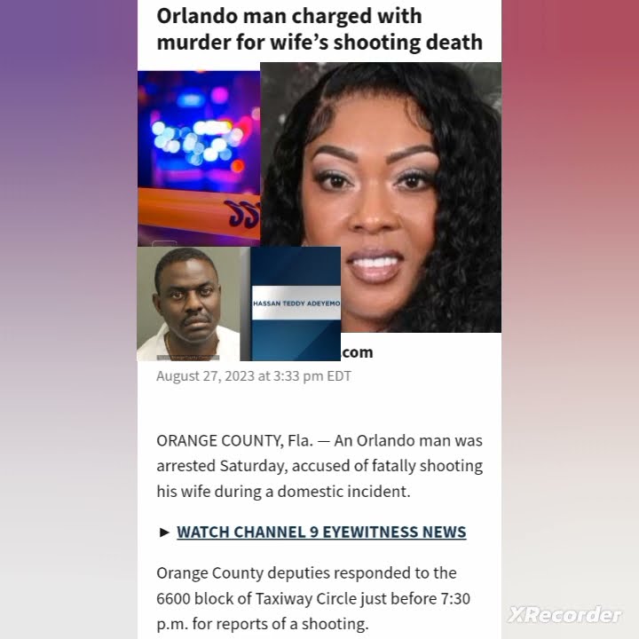 Nanchin Adeyemo sh9t & ki!!ed during d"mestic vi"lence incident Teddy ...