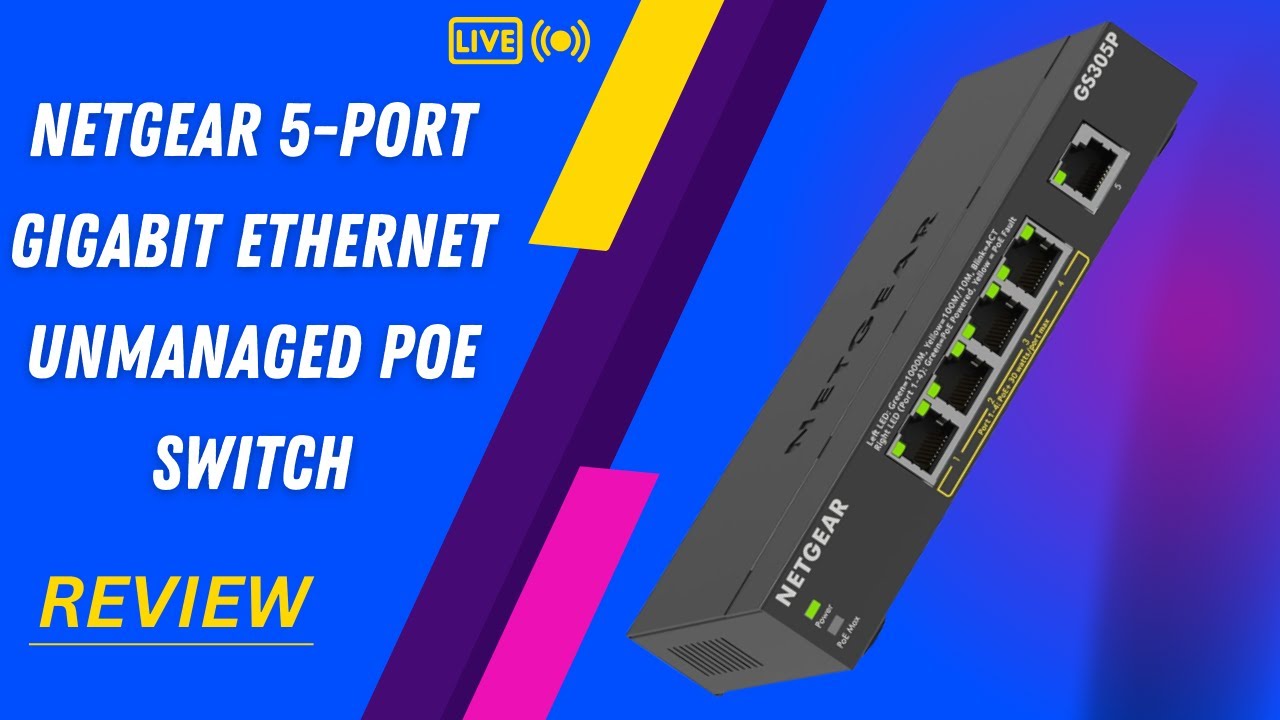 NETGEAR 5-Port Gigabit Ethernet PoE Switch: Power Your Network with ...