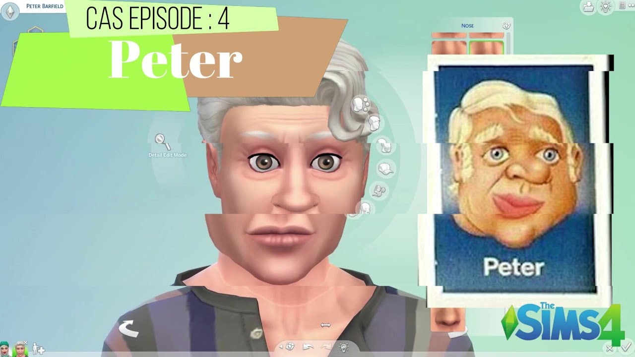 Guess Who Challenge Peter | The Sims 4 | No CC Create A Sim #sims4 # ...