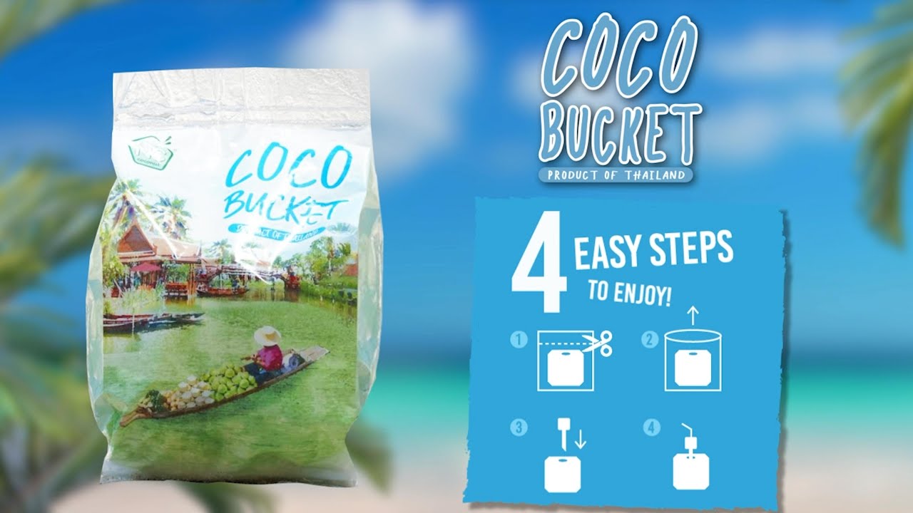 COCO BUCKET นวัตกรรมการทานน้ำมะพร้าวน้ำหอม - YouTube