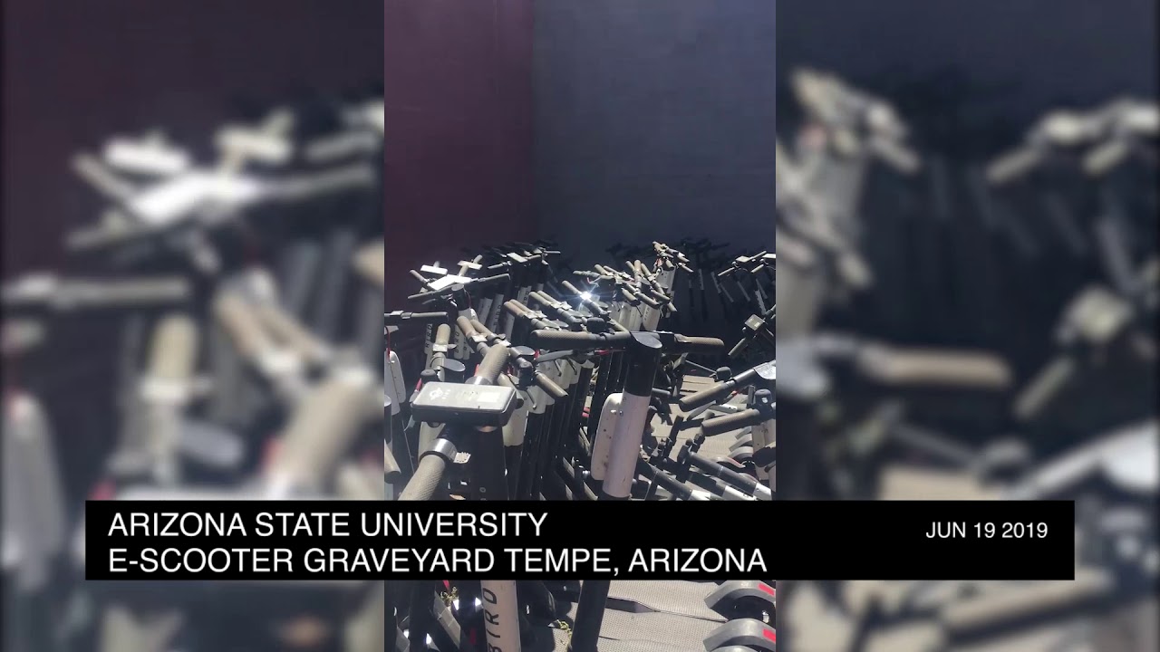 ASU E-SCOOTER GRAVEYARD - YouTube