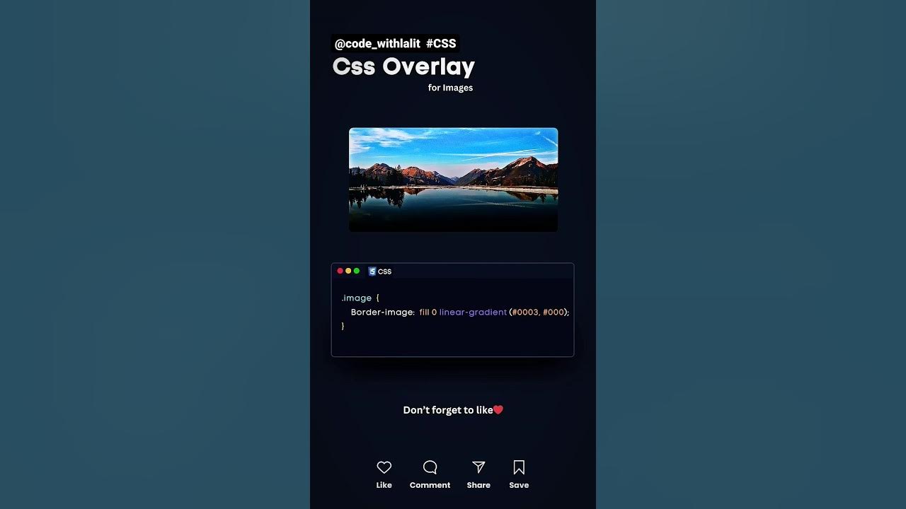 Css Overlay For Images🧑‍💻 Coding Programming 2024 Cssanimation Js