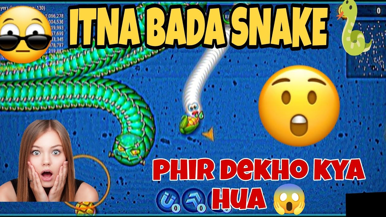 WORMS ZONE SNAKE 🐍 GAME || ITNA BADA SNAKE || PHIR KYA HUA 😱#snakevideo #snake #viralvideo # ...