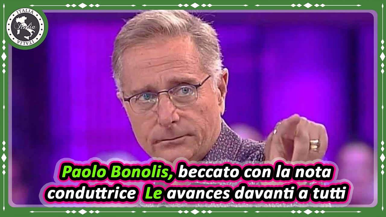 Paolo Bonolis, beccato con la nota conduttrice Le avances davanti a ...