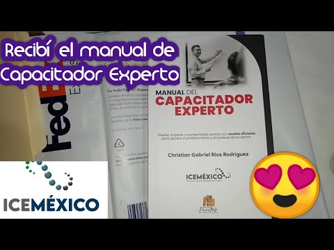 Recibí el manual de Capacitador Experto de Ice México #icemexico #capacitadorexperto - YouTube