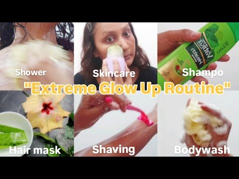 🌺 Extreme Glow up Routine 🌟💫 "Skincare" "Bodycare" "Hairmask" "Shower ...