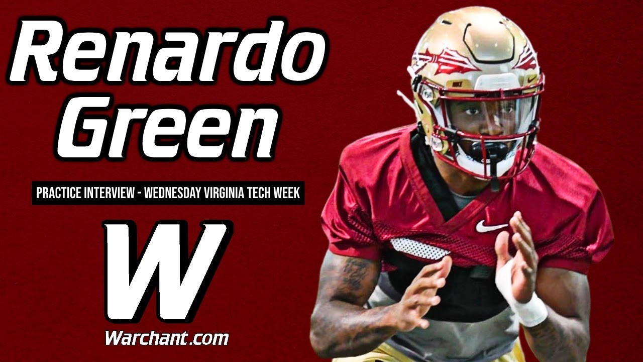 FSU Football | DB Renardo Green Interview Virginia Tech Week | Warchant ...
