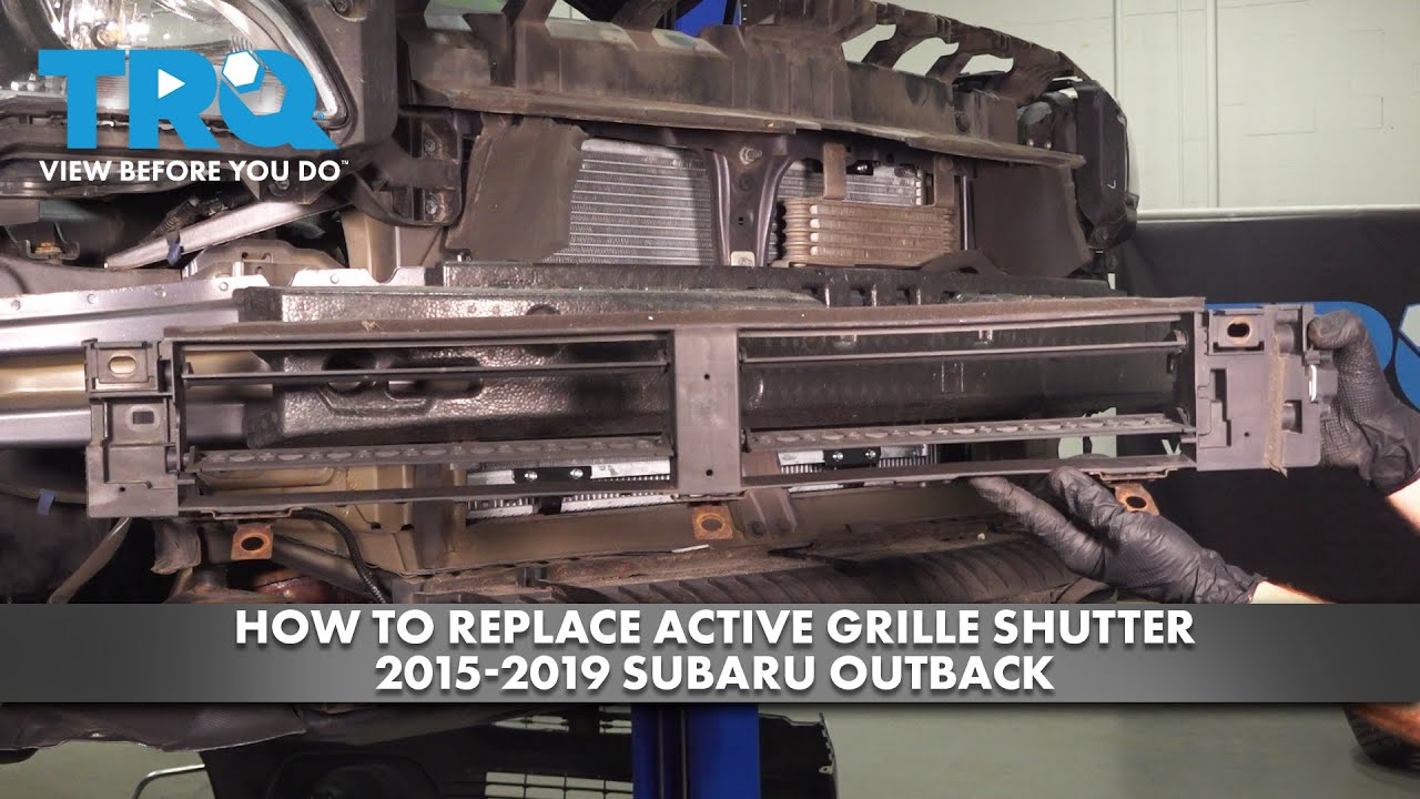 How to Replace Active Grille Shutter 2015-2019 Subaru Outback - YouTube