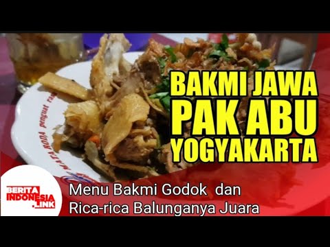 INFO KULINER ENAK, Bakmi Godok Pak Abu di Yogyakarta Juara!! - YouTube