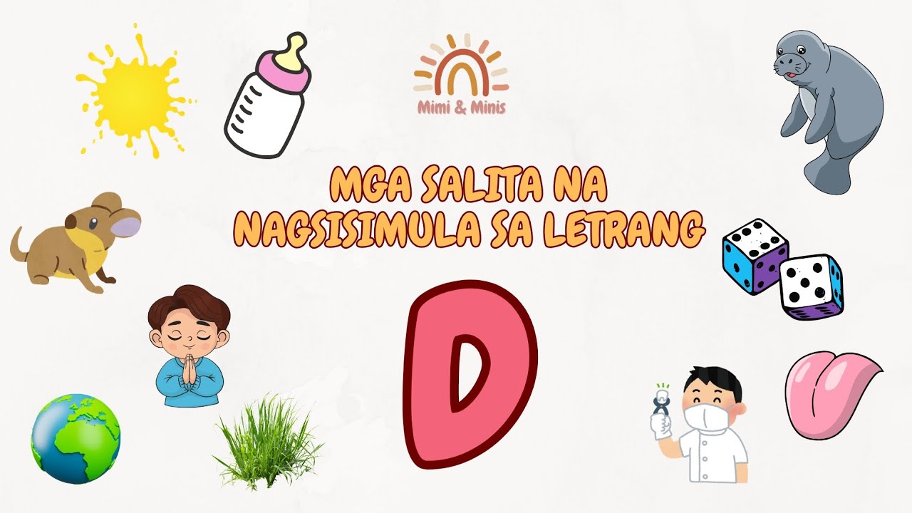 Mga Bagay na Nagsisimula sa Letrang D (sa Filipino/Tagalog) - YouTube