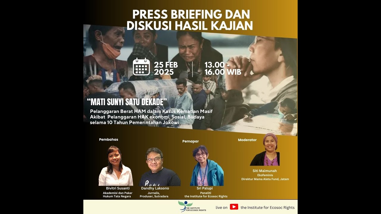 Press Briefing dan Diskusi hasil kajian - YouTube