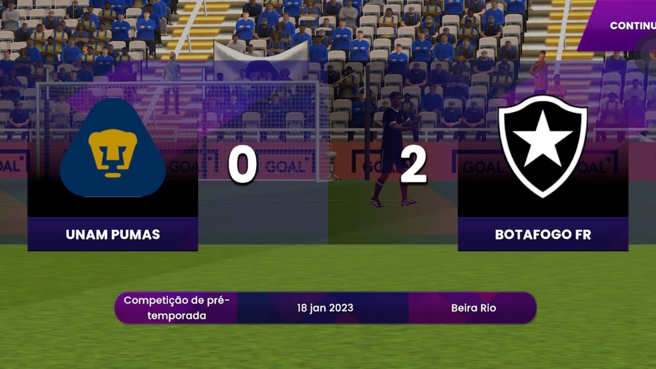 Unam Pumas x Botafogo Soccer Manager Redmi Note 13 pro 4g - YouTube