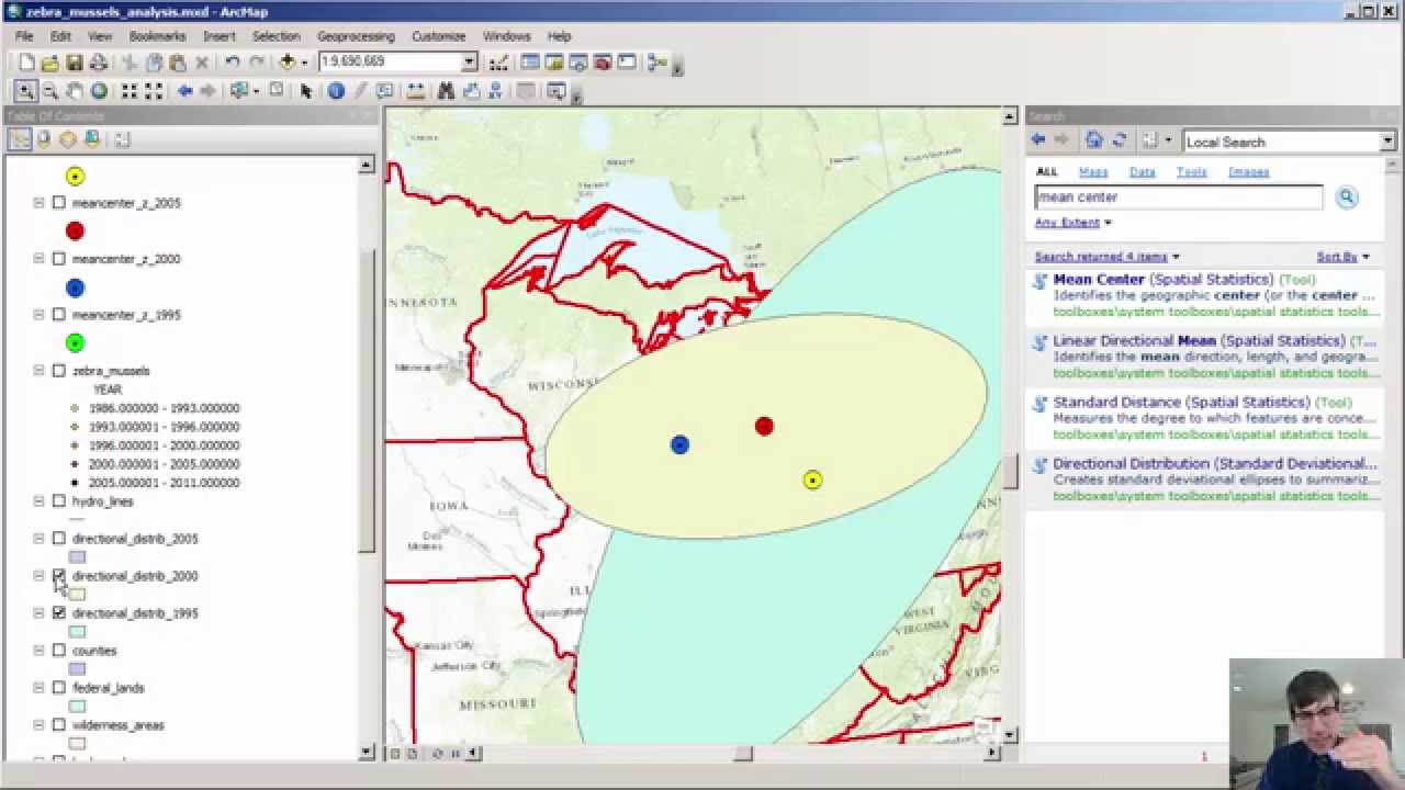 Computing the Mean Center in ArcGIS - YouTube