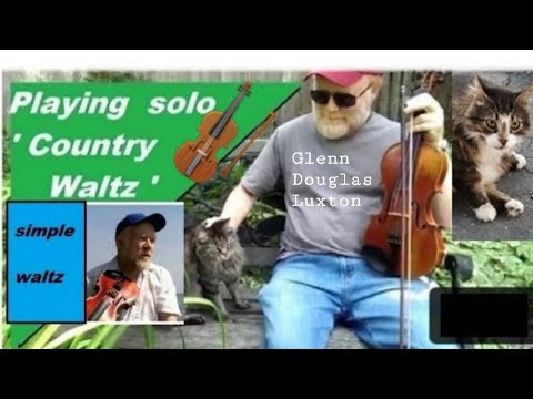 'Country Waltz' , with cat, * easy violin waltz Glenn Luxton - YouTube