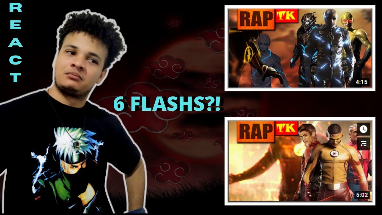 REACT 2 EM 1| Rap dos Velocistas #1(The Flash) // Flash, Kid Flash e ...
