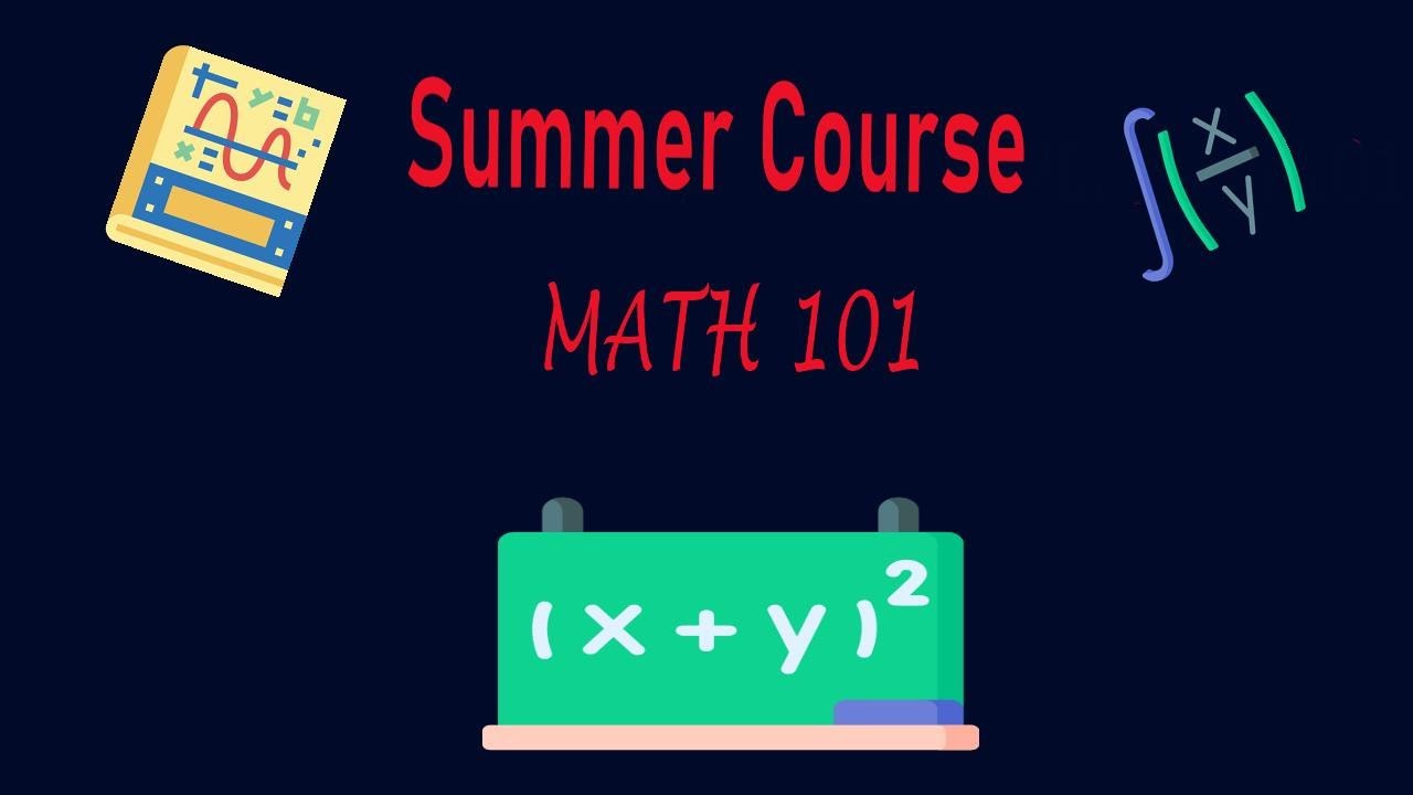 Summer Course | MATH 101 | Chapter 5 Solutions | Part 1 - YouTube