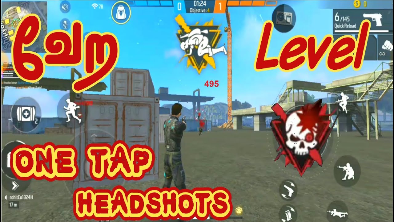 One tap Headshot in free fire 100%| Handcam no Hacking headshot | No ...