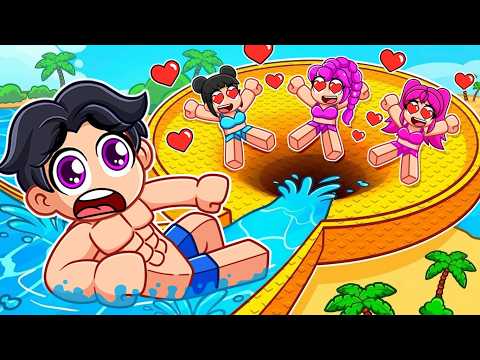 TRAPPED at GIRLS ONLY WATERPARK in Roblox! (Kpop Demon Hunters)
