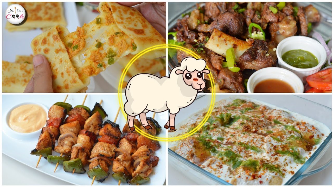 4 EID SPECIAL STARTERS by (YES I CAN COOK) - YouTube