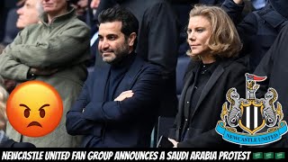 Newcastle United SAUDI ARABIA OWNERS RECEIVE BACKLASH from a fan group ...