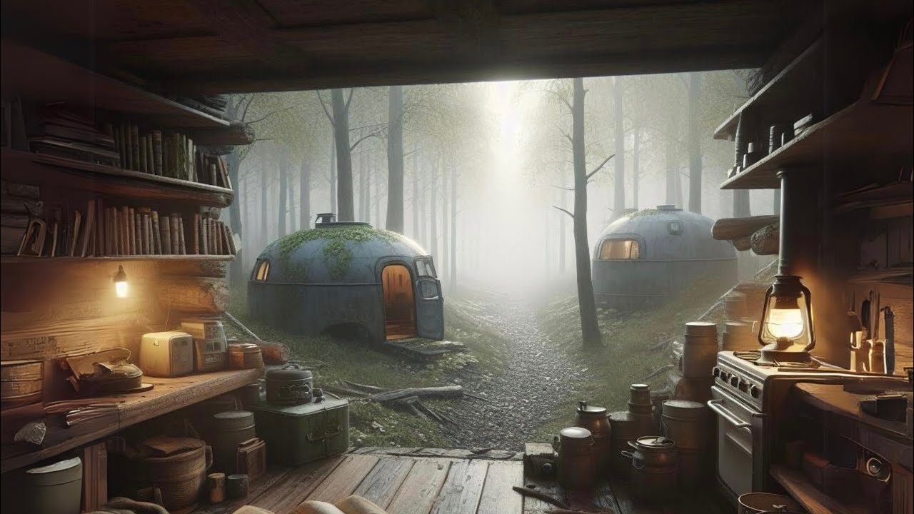 Post Apocalyptic Life In The Forest | White Noise | Ambiance | Focus ...