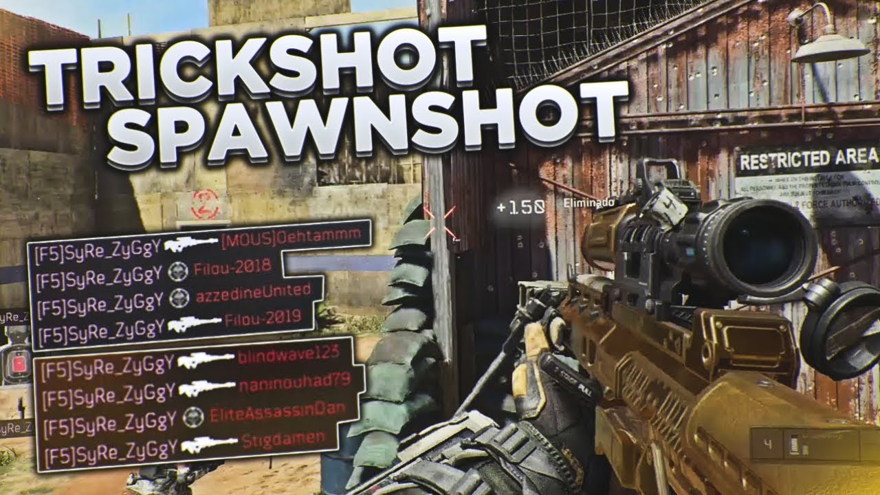 ME PEGO un TRICKSHOT SPAWNSHOT en FIRINGE RANGE de BLACK OPS 4!! @ZogoroYT - YouTube
