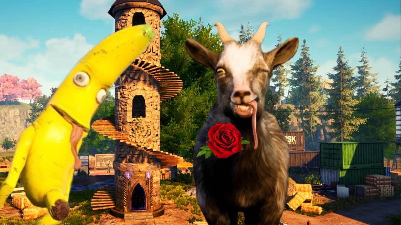 Human + Banana = ABOMINANA! | Goat Simulator 3 | Blind Run Let's Play ...