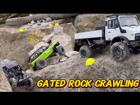 8 RIGS, GATED ROCK COURSE & MUD #epic#beardedmonkeyrc#l&bsrcs - YouTube