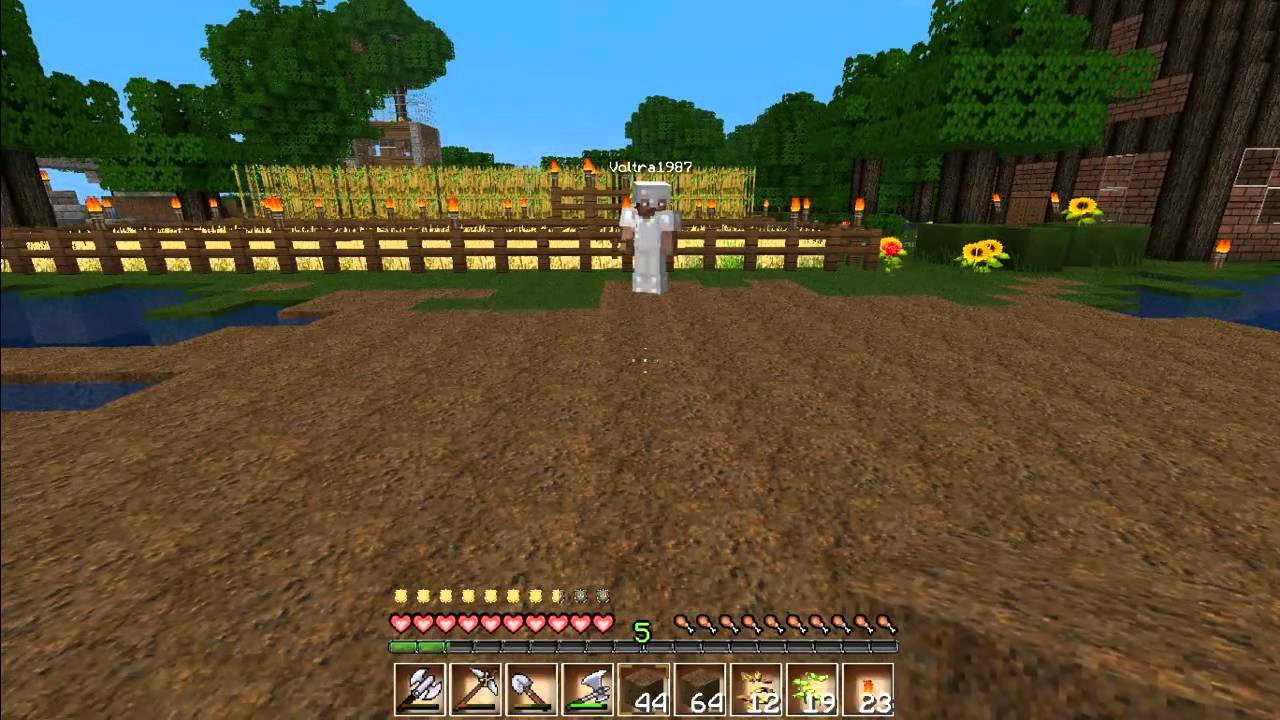 Let's Survive Minecraft #027 - Neue Felder fürs Bauernhaus - YouTube