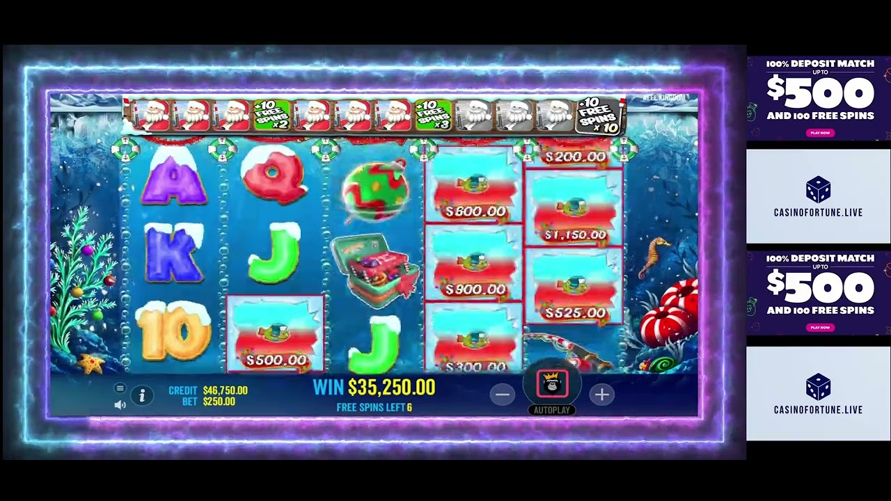 🎄🐟 Unbelievable 5 SCATTER FISH Hit on Christmas Big Bass Bonanza! | 20 ...